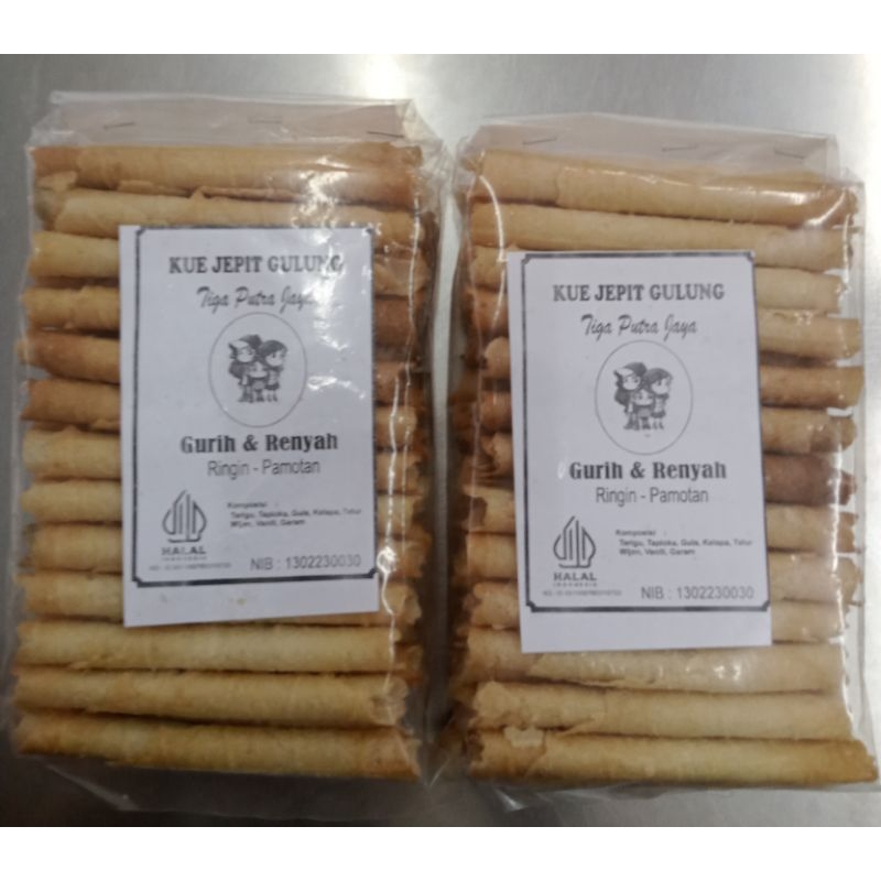 Jual KUE JEPIT GULUNG Tiga Putra Jaya / Kue Semprong | Shopee Indonesia