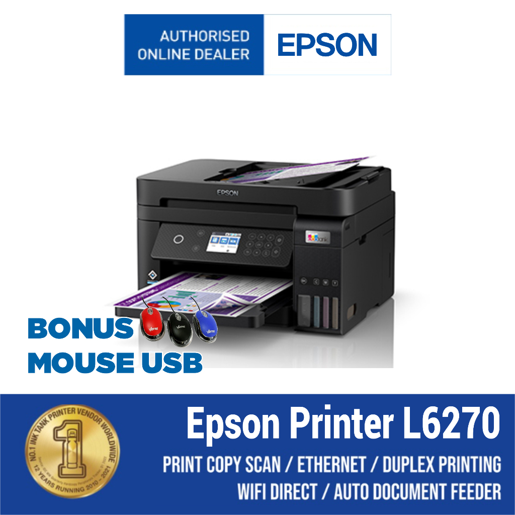 Jual Epson EcoTank L6270 A4 Wi-Fi Duplex All-in-One Ink Tank Printer ...