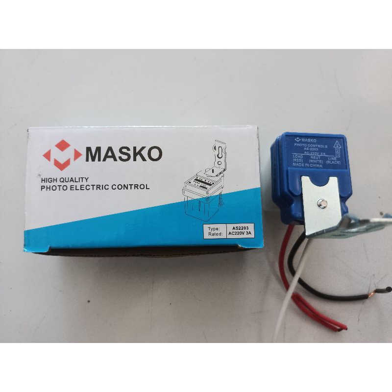 Jual Photo Cell Fotocell Photocell Sensor Cahaya Otomatis MASKO 3A ...