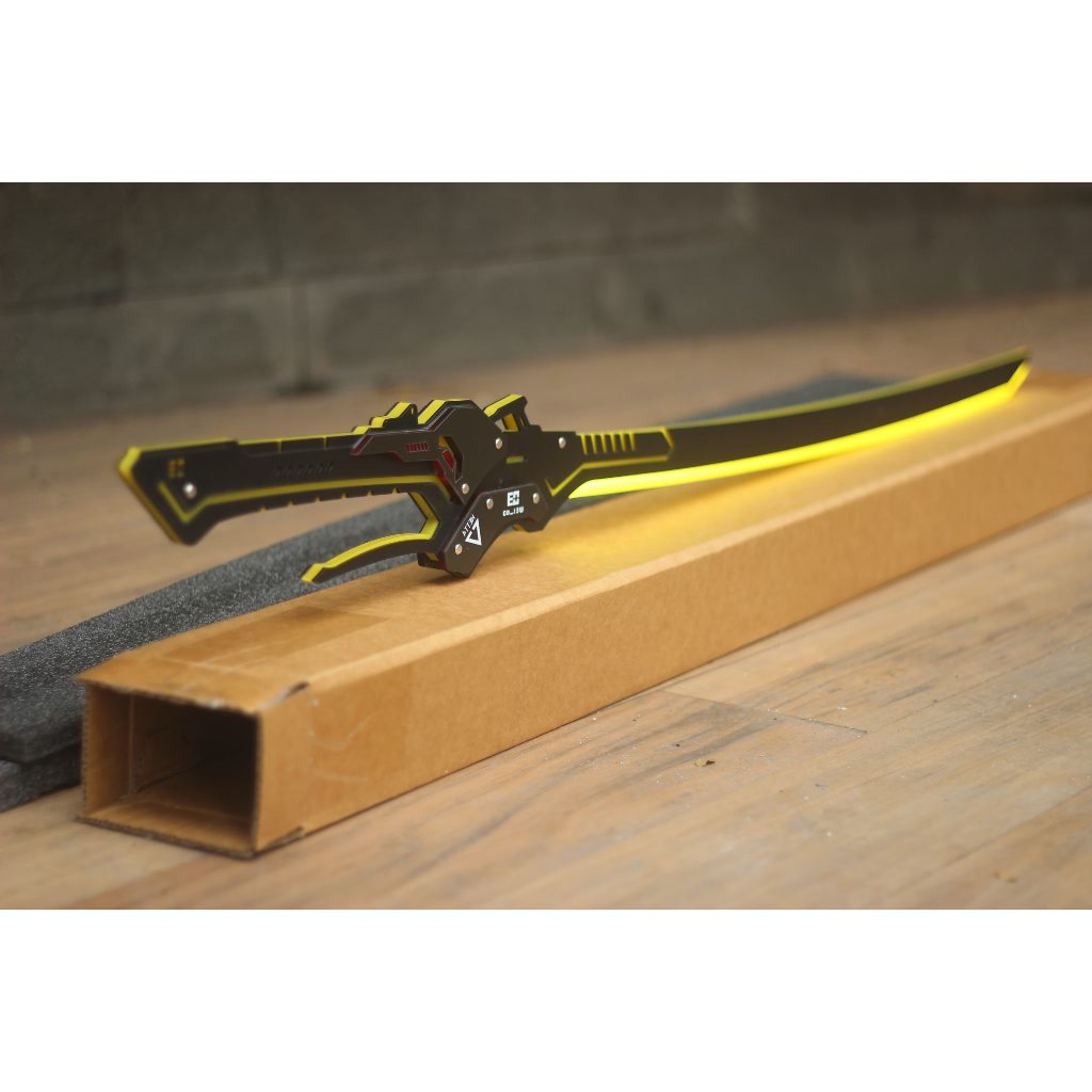 Jual Pedang Cosplay 3D Print Cyberpunk LED Sword : Sirius Punishing ...