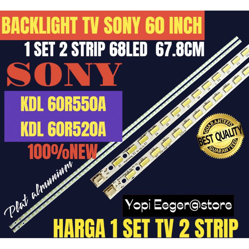 Jual BACKLIGHT TV LCD LED SONY 60 INCH KDL-60R550A- KDL-60R520A BACKLIGHT TV SONY 60 INCH ...