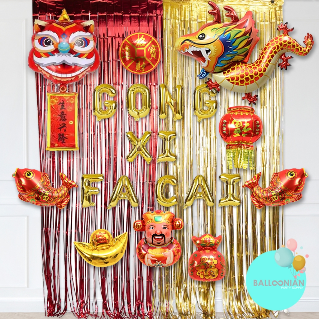 Jual BIG DRAGON CHINESE NEW YEAR DECORATION SET/DEKORASI IMLEK/BALON ...