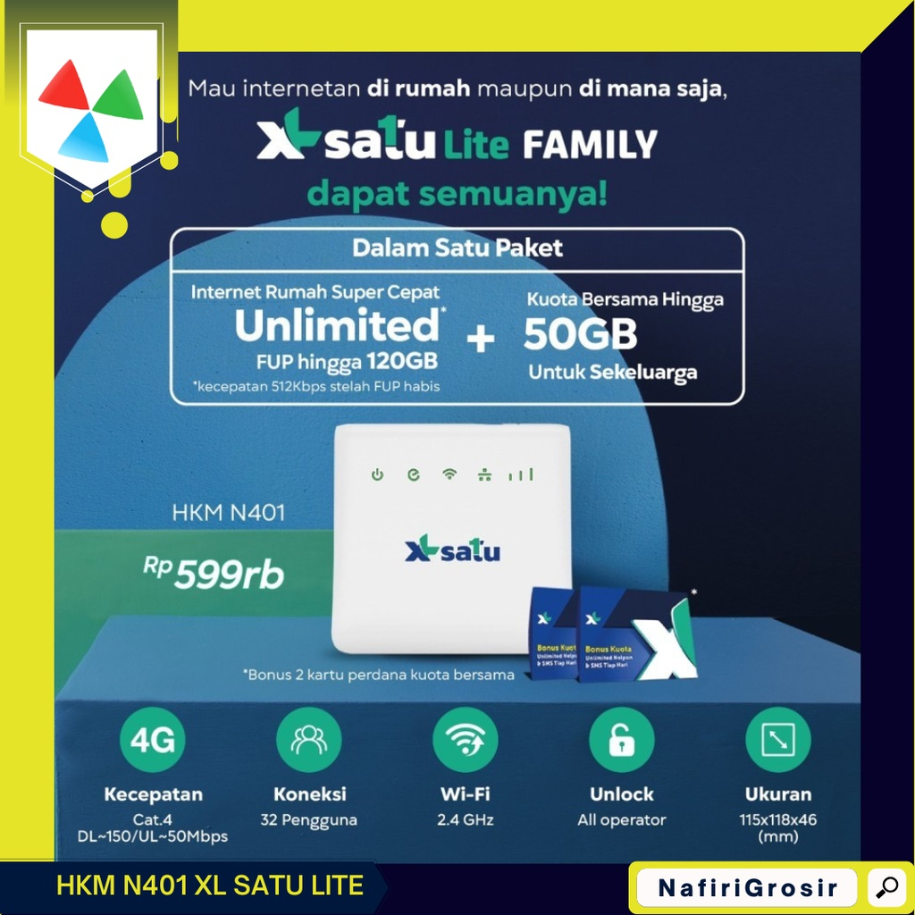 Jual MODEM HKM N401 XL SATU LITE FAMILY BONUS KUOTA UNLIMITED HOME ...