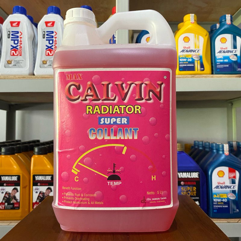 Jual AIR RADIATOR AIR COOLANT CALVIN MERAH 5 LITER | Shopee Indonesia