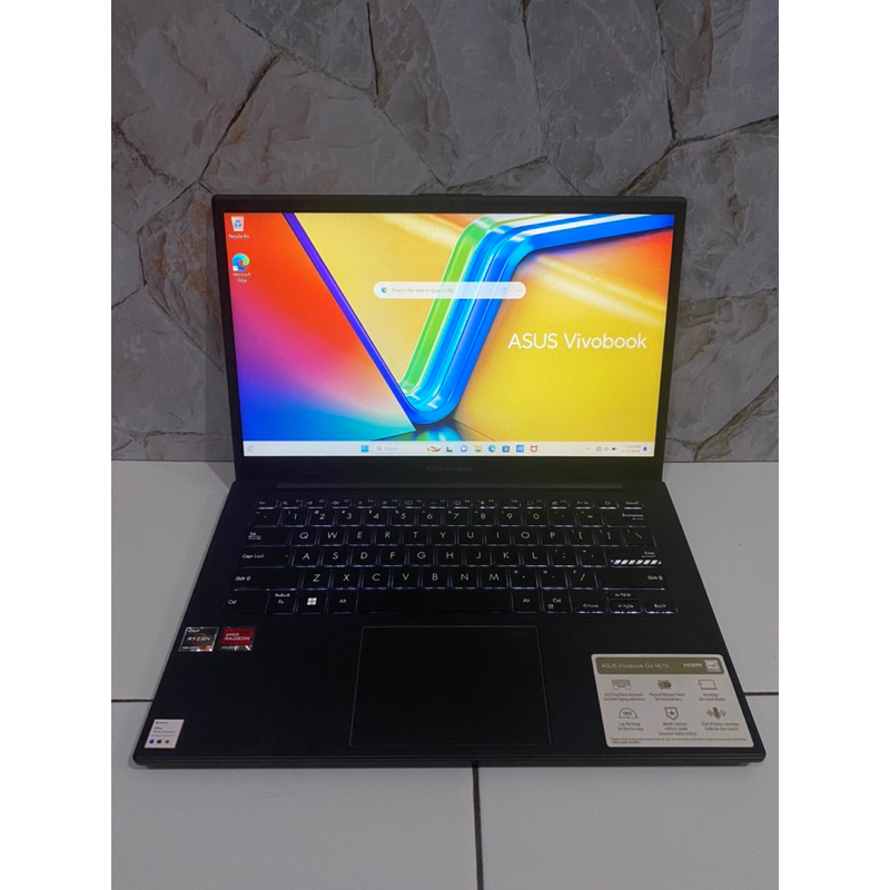 Jual Asus vivobook go 14 ryzen 3/7320u ram 8/256 gb fhd win 11 ori ...