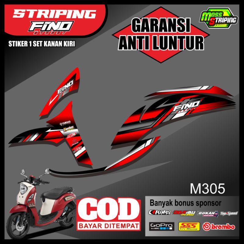Jual Sticker Stiker Striping List Motor Fino 125 Grande Premium Variasi ...