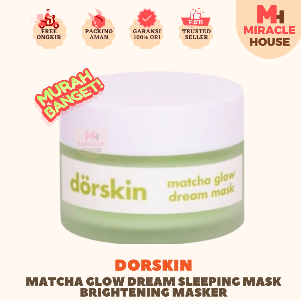 Jual Miracle House Dorskin Matcha Glow Dream Sleeping Mask Brightening ...