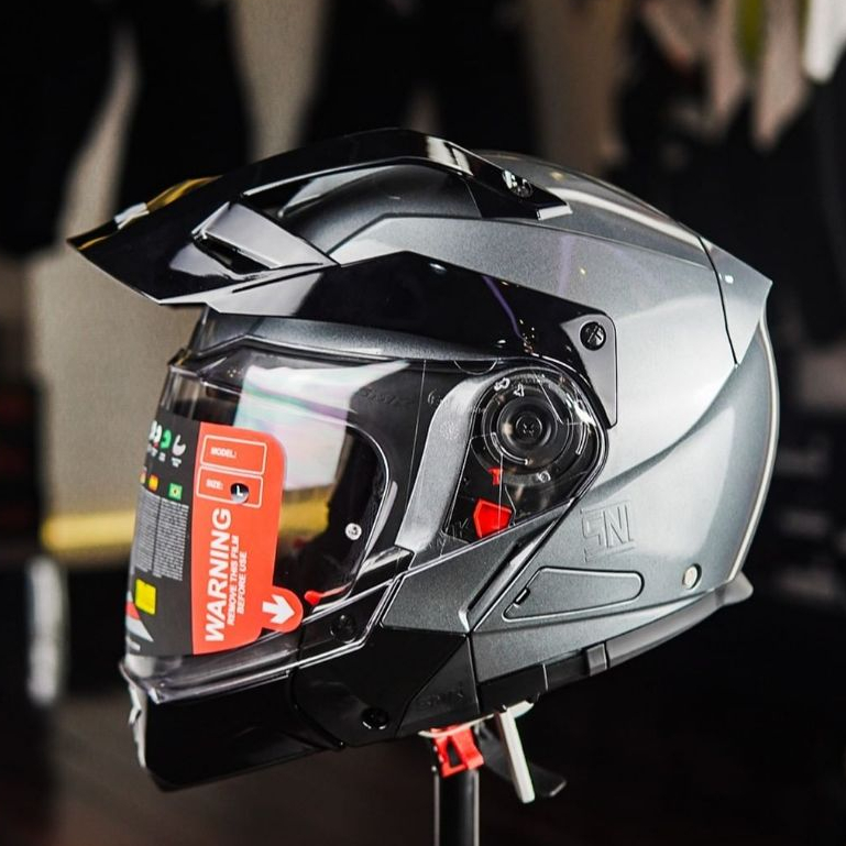 Jual HELM SMK Hybrid Evo Antharcite Helm Modular Adventure ADV Double ...