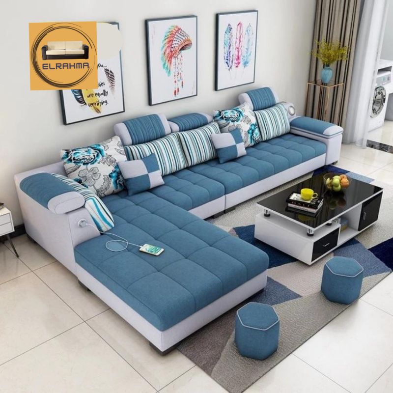 Jual IDEA - Sofa Minimalis Murah Letter L 4 Seatter Gratis Bantal dan ...