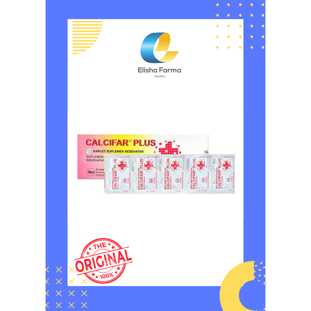 Jual CALCIFAR Strip isi 10 Tablet - Calcifar Plus Tablet (Strip ...