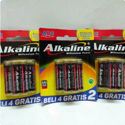 Jual ABC Baterai Alkaline A3, Battery 1,5V A2, Batu Batre Alkalin AA ...