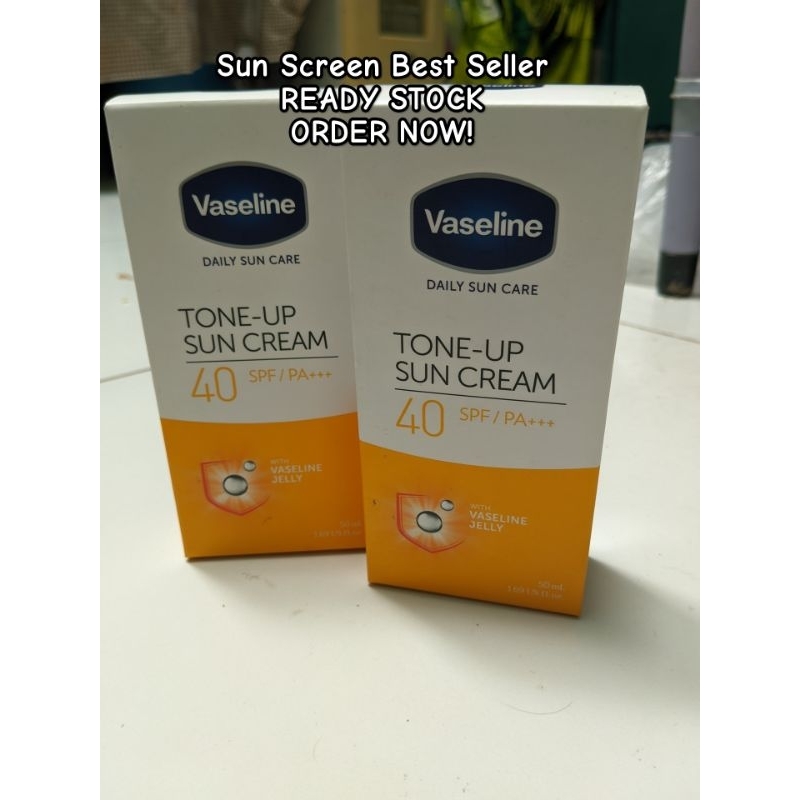 Jual Vaseline Tone Up Sun Cream 50 ml (Kuning): Sunscreen yang Bikin ...
