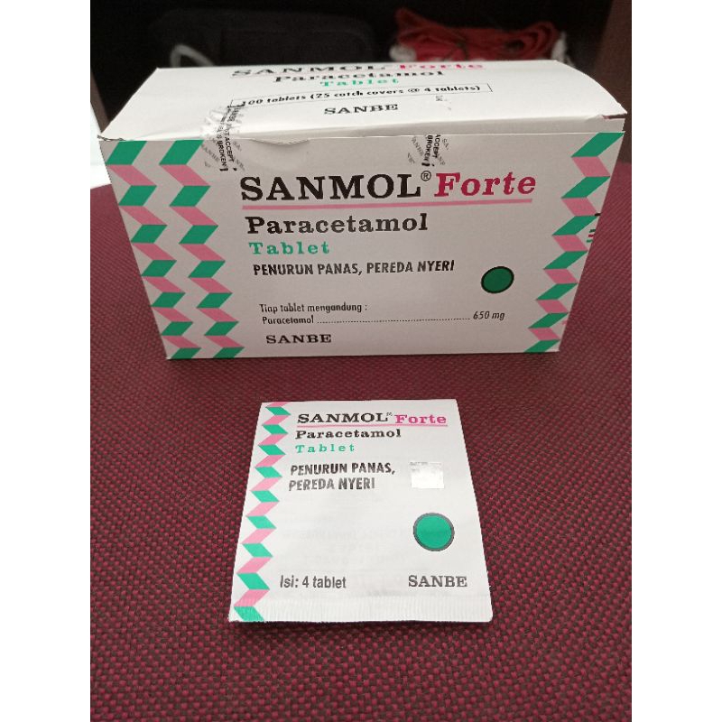 Jual Sanmol Forte Tablet Paracetamol 650 mg | Shopee Indonesia