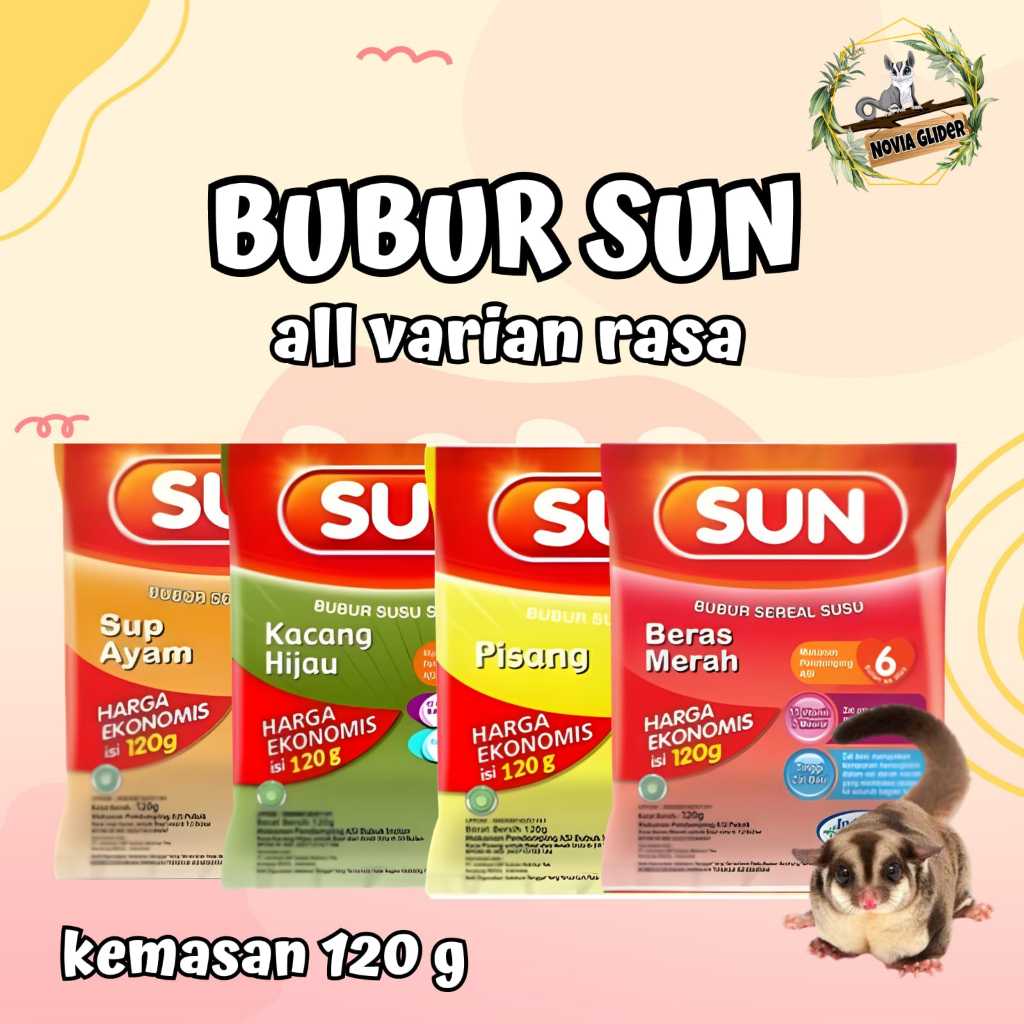 Jual SUN Bubur Sereal Susu Ekonomis 6+ 120gr / Bubur Sun Makanan Sugar ...
