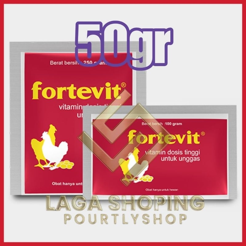Jual fortevit 50gr vitamin obat ayam burung nafsu makan cegah sakit ...