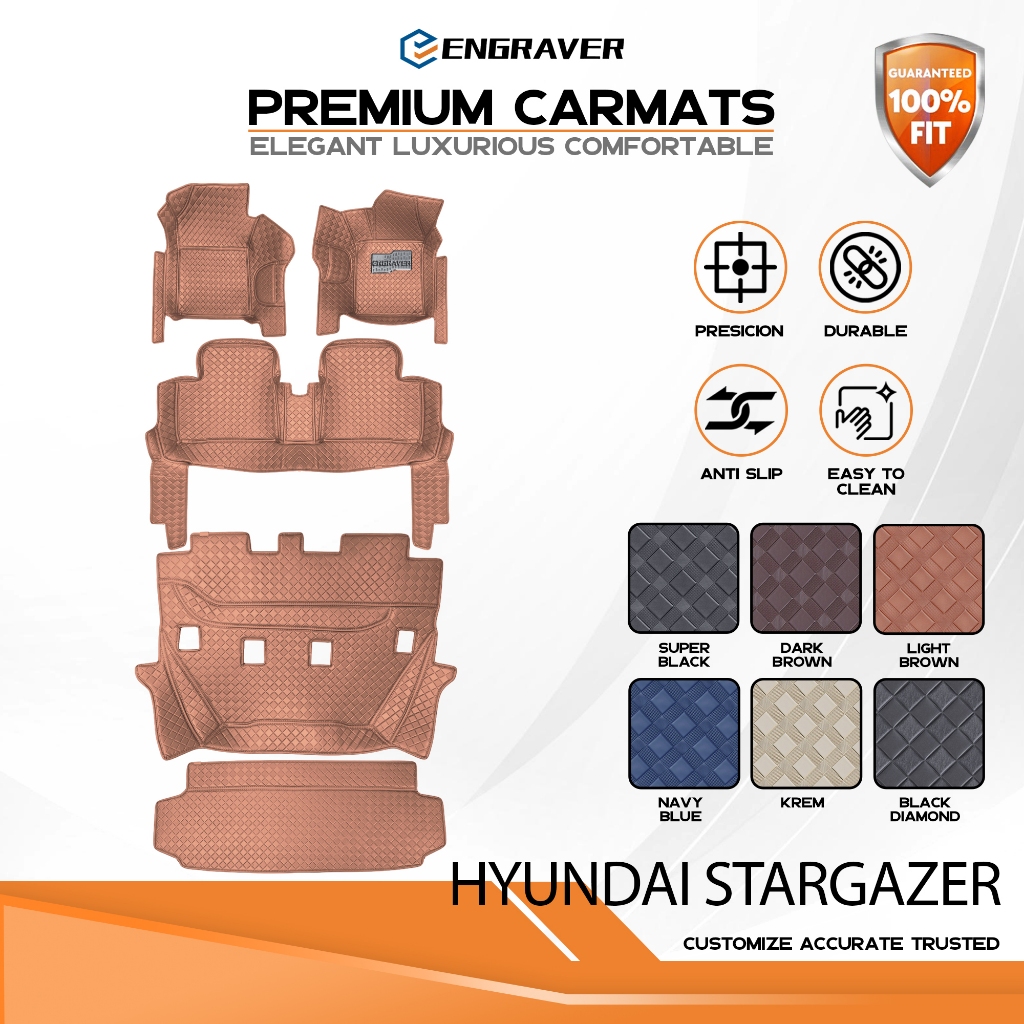 Jual Engraver Karpet Mobil Hyundai Stargazer Fullset Nappa Leather Car ...