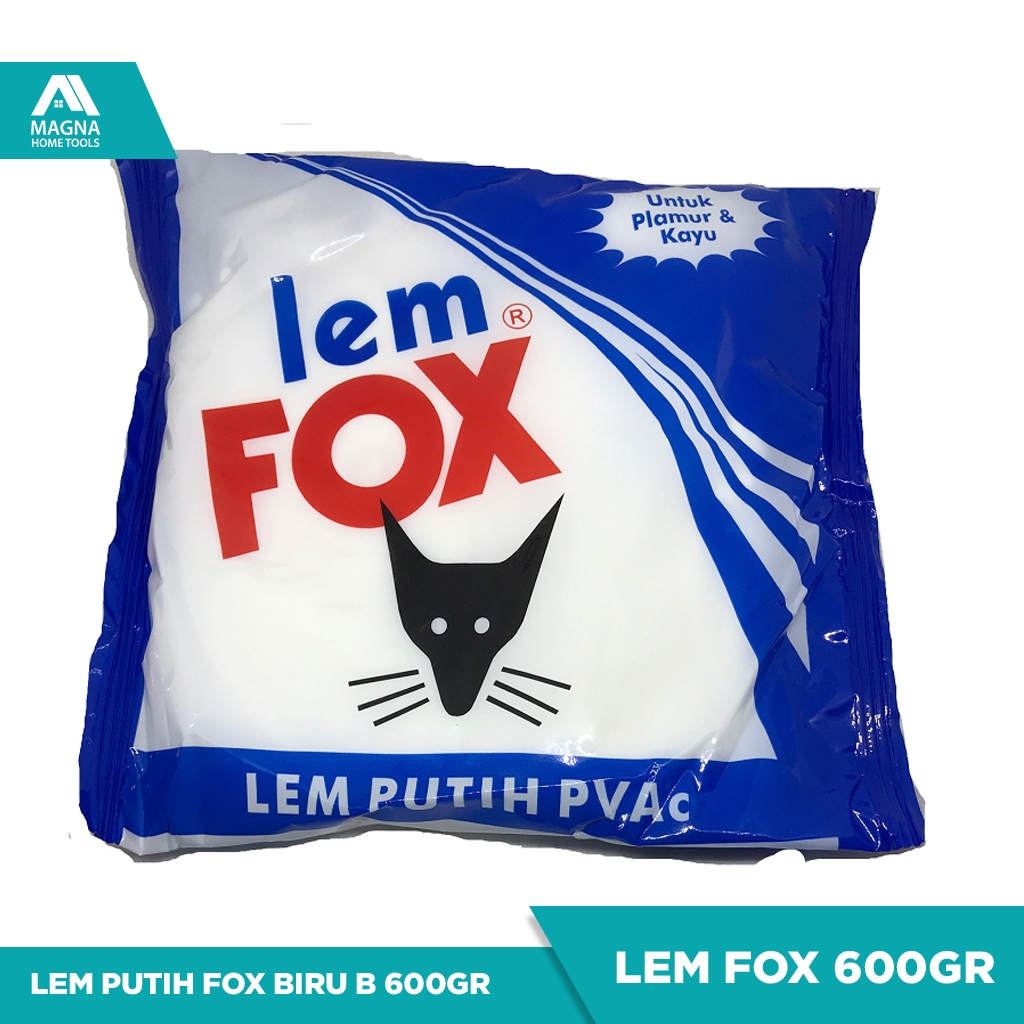 Jual LEM FOX PUTIH/KAYU BESAR 0.6KG 600GR | Shopee Indonesia