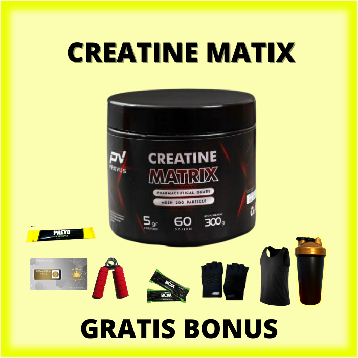 Jual CREATINE MATRIX BY PROVUS CREATINE MONOHYDRATE PRO 120 / 300 GRAM ...