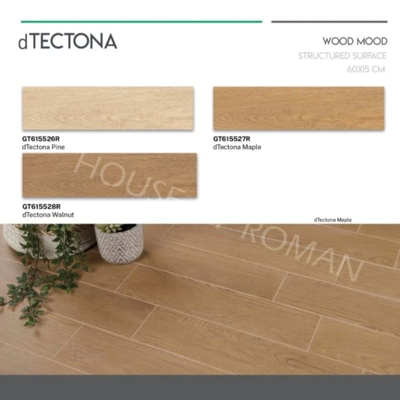 Jual Roman Granit 60x15 dTectona Series (Wood Mood) / Lantai Motif Kayu ...