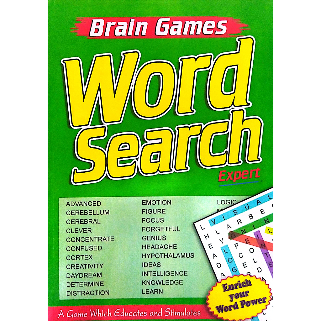Jual [Mind To Mind] Word Search Brain Games Expert 96 Pages | Shopee ...
