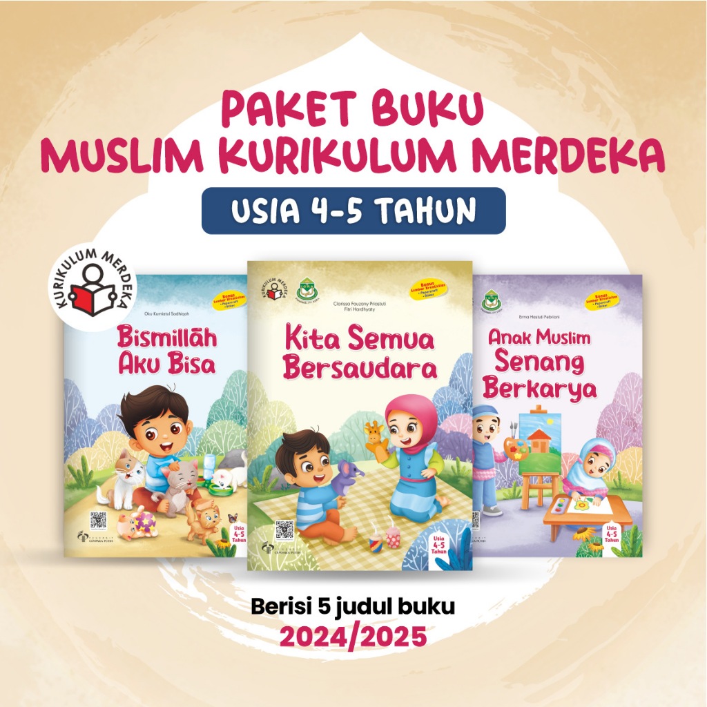 Jual Paket Buku Kurikulum Merdeka PAUD Usia 4 - 5 Tahun Semester 1 2024 | Shopee Indonesia