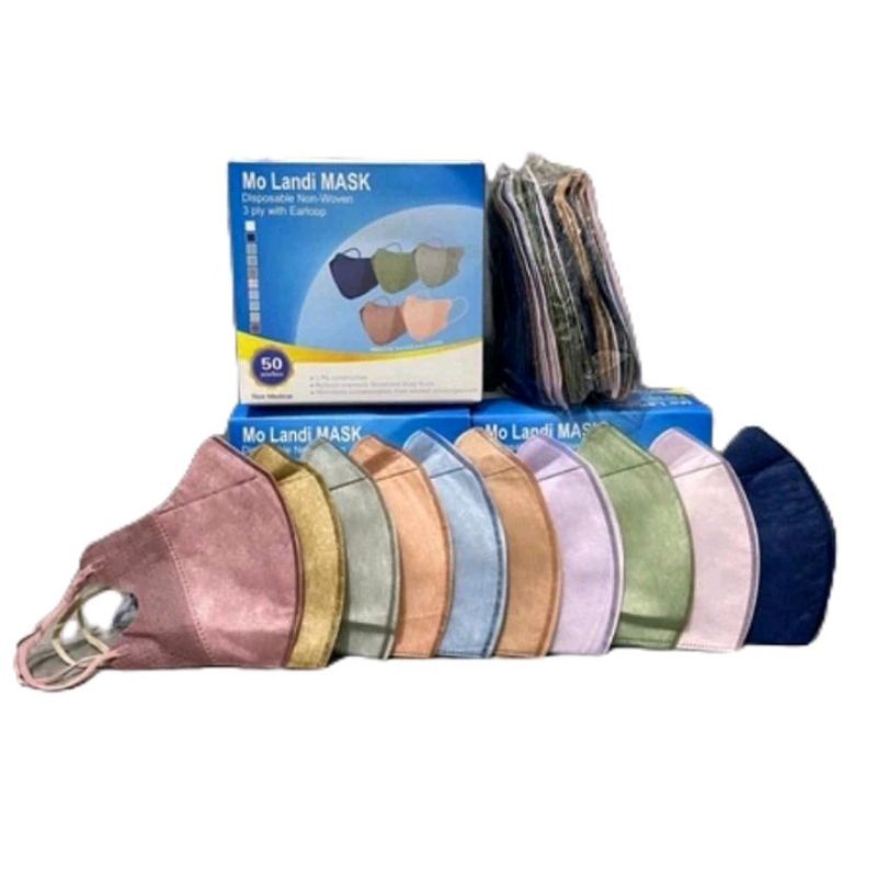 Jual Masker duckbill Mo landy Facemask 3 ply isi 50 pcs | Shopee Indonesia
