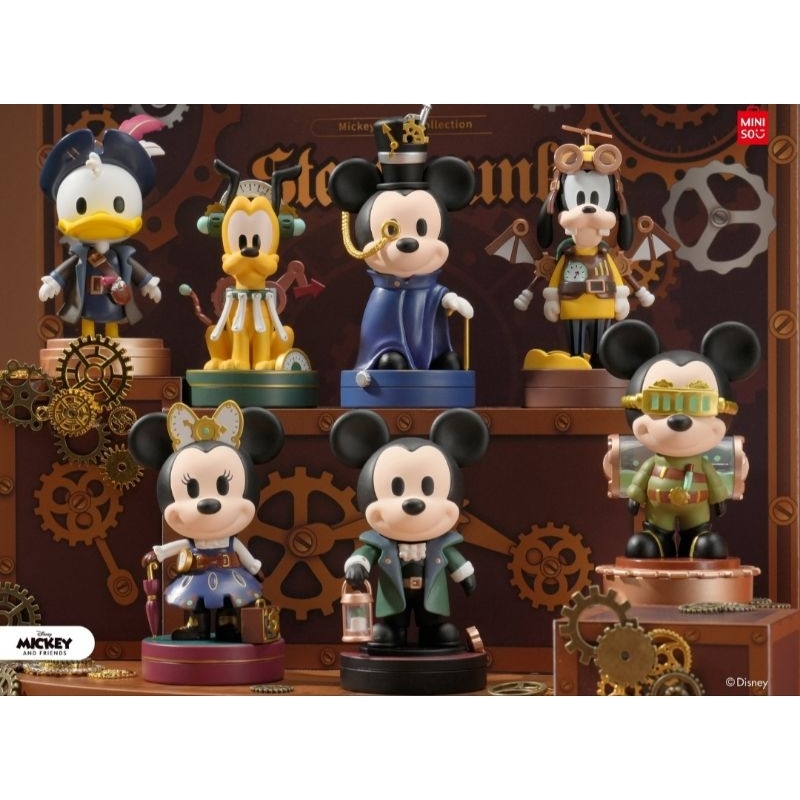 Jual [ MINISO x DISNEY STEAMPUNK ] Blind Box Collection Mickey Goofy ...