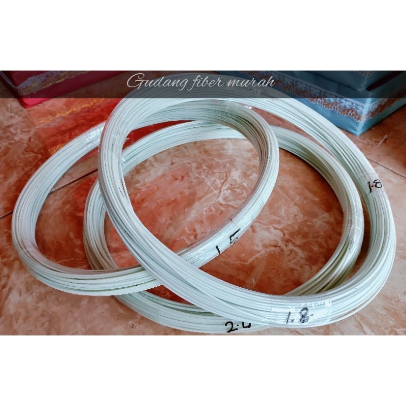 Jual jeruji fiber putih susu bening mengkilap ukuran 1,8mm panjang 95 ...
