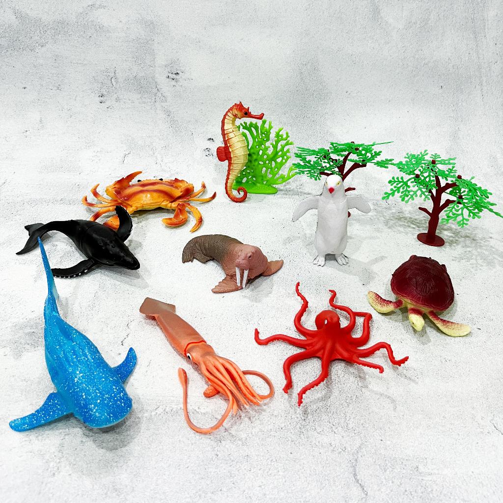 Jual Kidsclo-Miniatur hewan laut/ocean marine animal/Action Figure ...