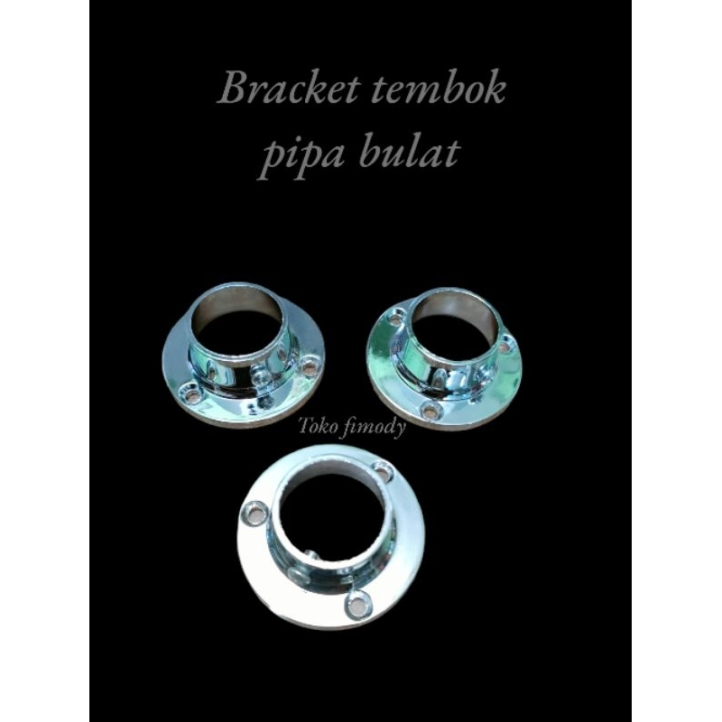 Jual Bracket tembok pipa bulat / Bracket ujung (per pcs) | Shopee Indonesia