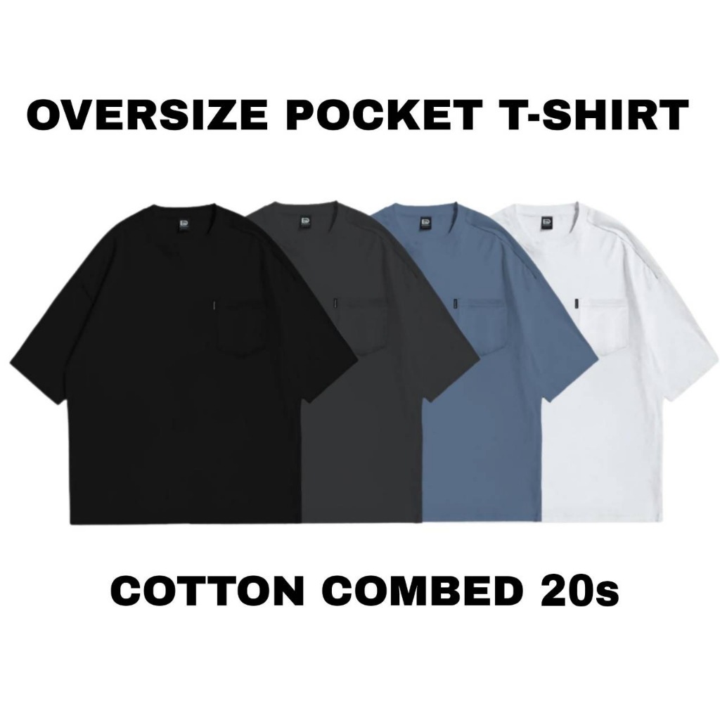 Jual Oversize - T-Shirt Polos Pocket Oversize Cotton Combed 20s ... Jual Oversize - T-Shirt Polos Pocket Oversize Cotton Combed 20s ...