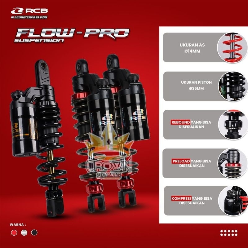 Jual Shock RCB Flow Pro Vario 125 150 160 / Soul GT 125 / Xride 125 ...