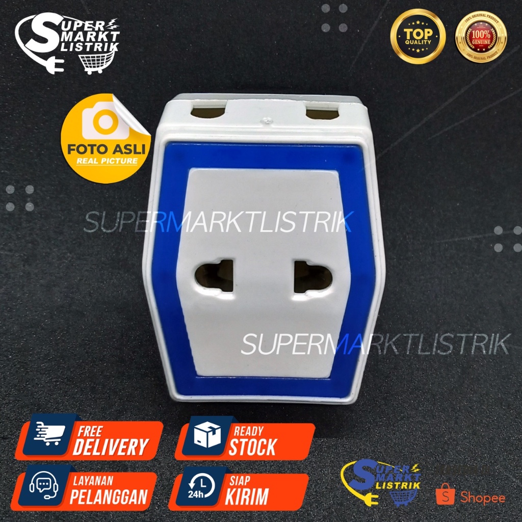 Jual Steker T Multi Colokan Cabang 3 Takeda Cabang Jek Listrik | Shopee ...
