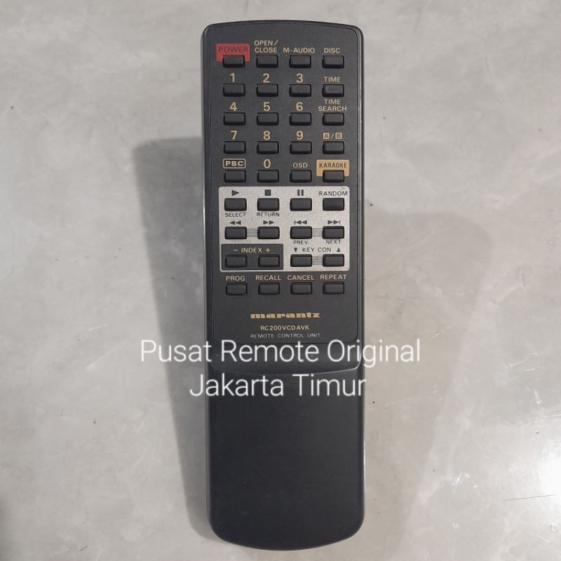 Jual REMOTE REMOT DVD PLAYER KARAOKE MARANTZ RC200VCD AVK ORIGINAL ASLI ...