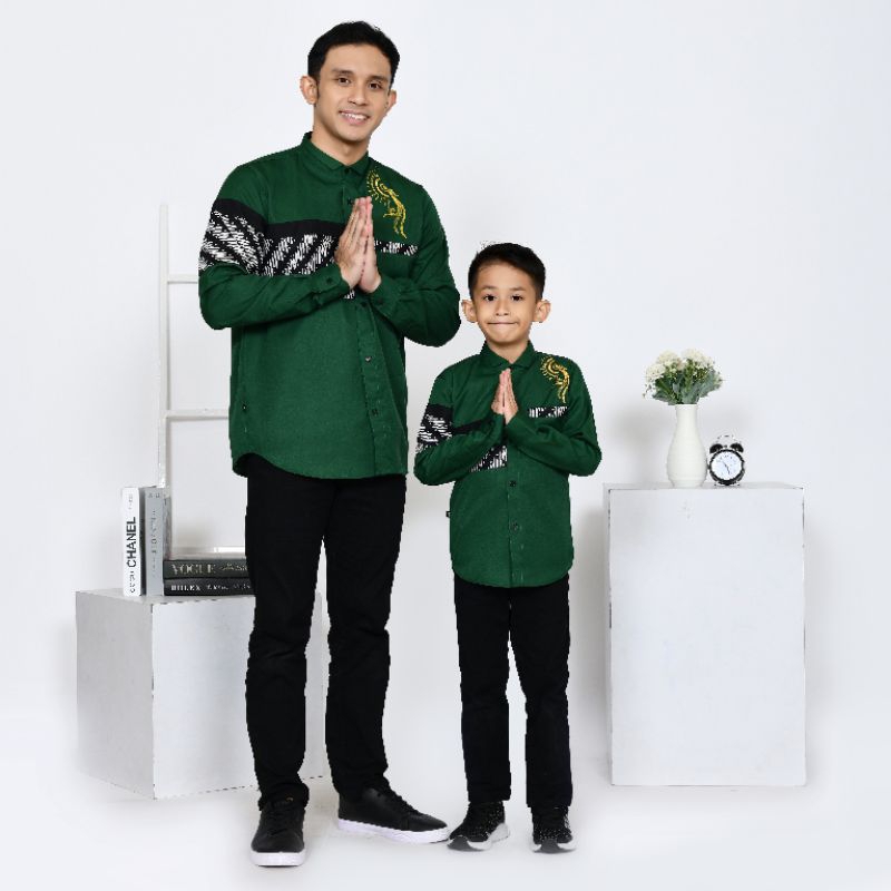 Jual Couple Koko kemeja kurta ayah dan anak lengan panjang (satuan ...