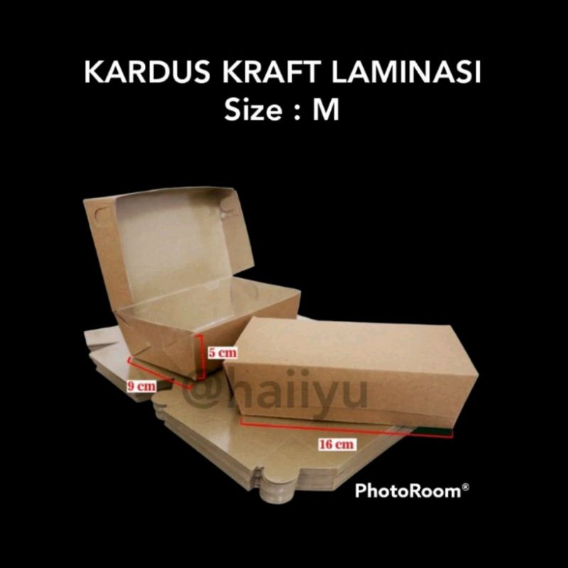 Jual kardus Kraft M lunch box coklat | Shopee Indonesia