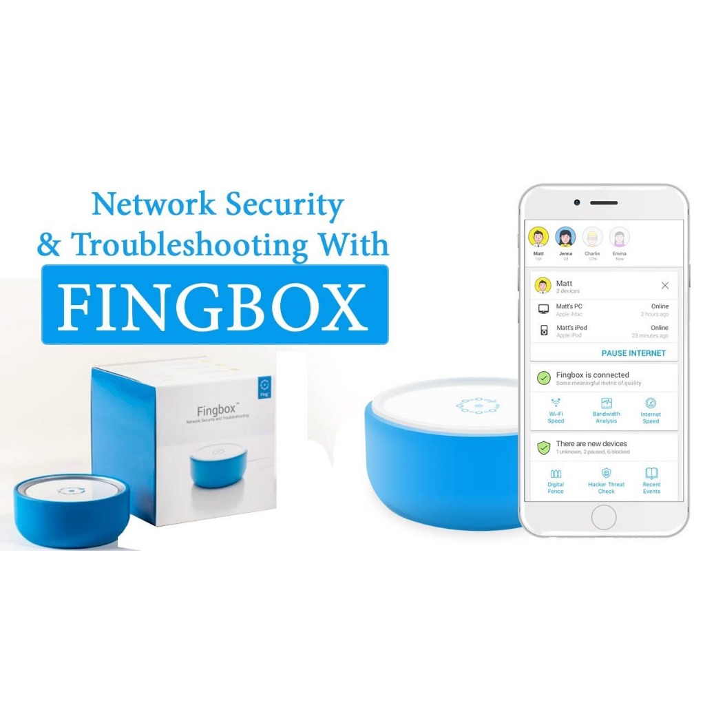 Jual Fingbox Network Security Wi-Fi Troubleshooting Parental Control ...