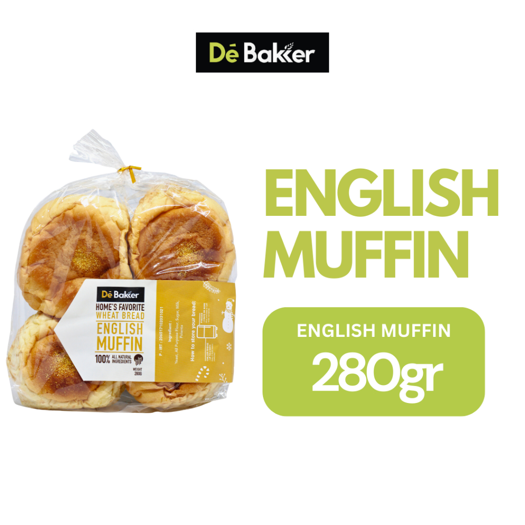 Jual De Bakker Bread English Muffin Roti Muffin untuk Sarapan | Shopee ...