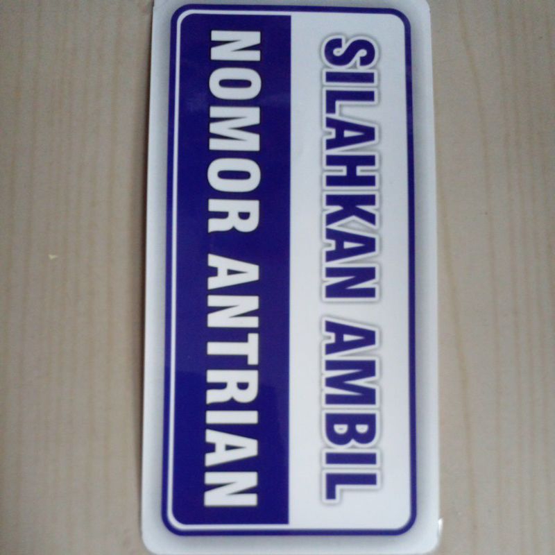 Jual Stiker Silahkan ambil Nomor Antrian | Shopee Indonesia