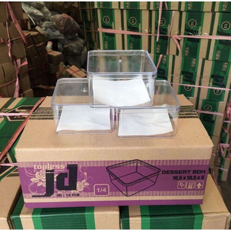 Jual TOPLES NASTAR 1LUSIN KOTAK 250G 250GRAM 250 GRAM PERSEGI MIKA PLASTIK KUE KERING MEREK JD ...