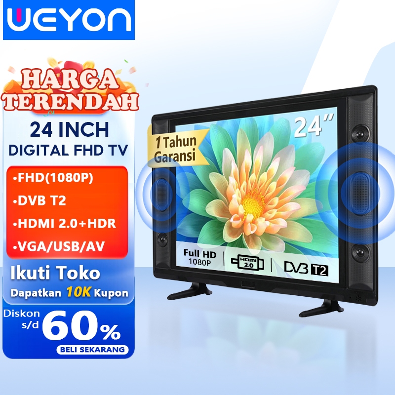 Jual (Clearance Sale) WEYON TV Digital 24 inch TV LED Televisi Murah ...