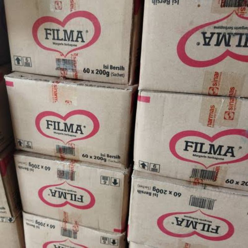 Jual Filma Margarin Mentega Serbaguna 1 dus isi 60pcs x 200gr | Shopee ...