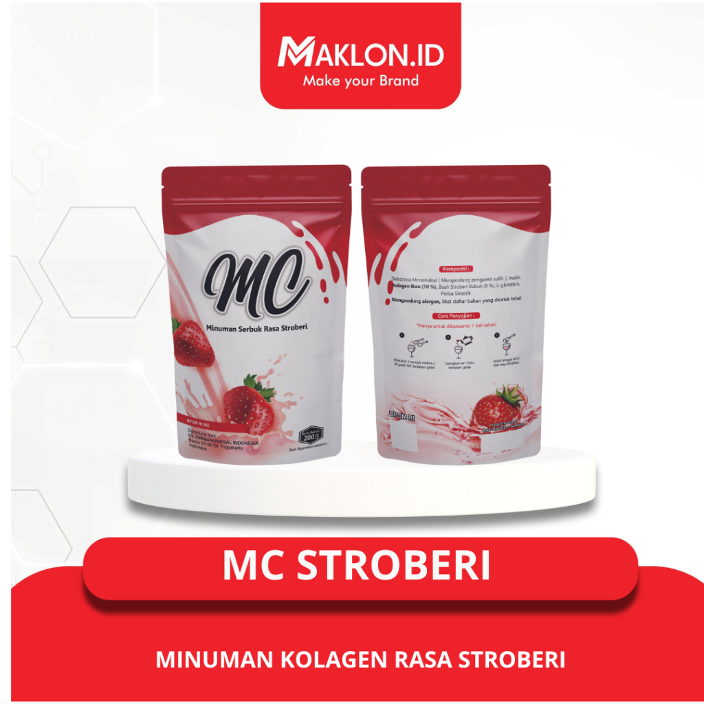 Jual Minuman High Collagen + Fiber 250 Gram- Strowberry Suplemen ...