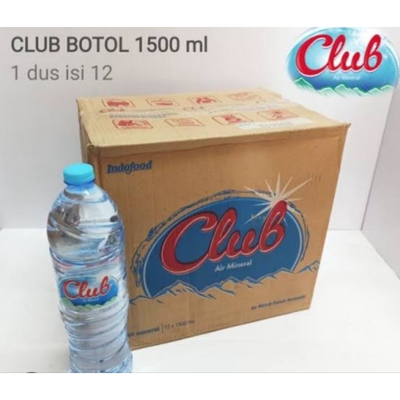 Jual Club Air Mineral botol 1500 ml 1 dus isi 12 botol | Shopee Indonesia