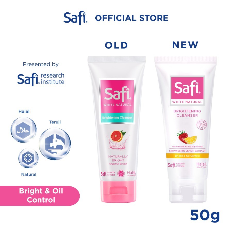 Jual SAFI - White Natural - Brightening Cleanser Strawberry Lemon 50gr ...