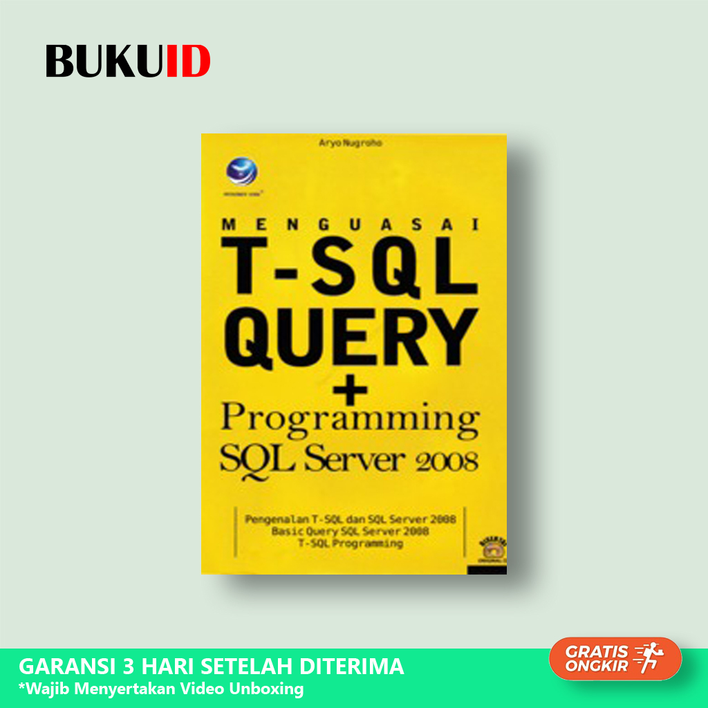 Jual Buku Menguasai T-SQL Query+Programming SQL Server 2008 + CD - Original | Shopee Indonesia