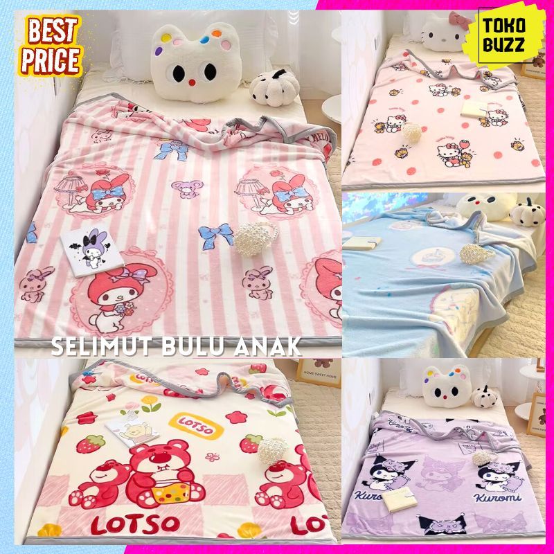 Jual SELIMUT BULU HALUS SELIMUT SANRIO DISNEY Selimut KARAKTER ANAK ...