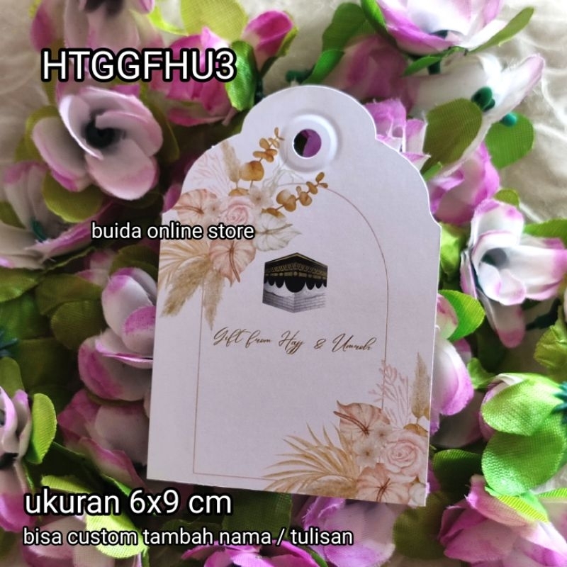 Jual Hangtag A Gift From Umroh Label Kemasan Dekorasi hampers oleh-oleh ...