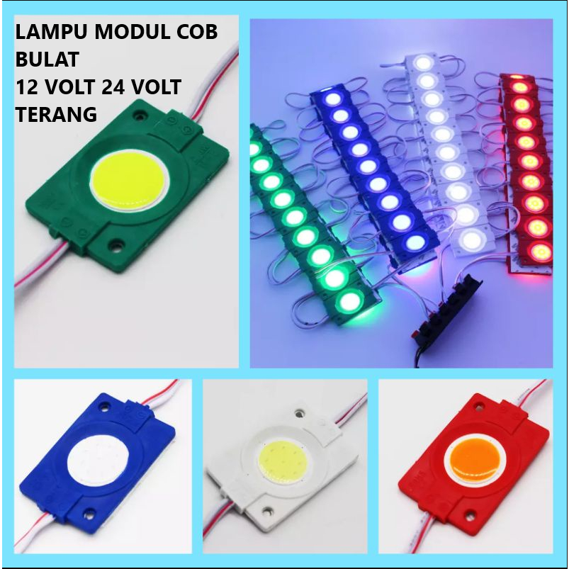 Jual Lampu LED Variasi 1 satu mata COB BULAT O super terang variasi bus ...