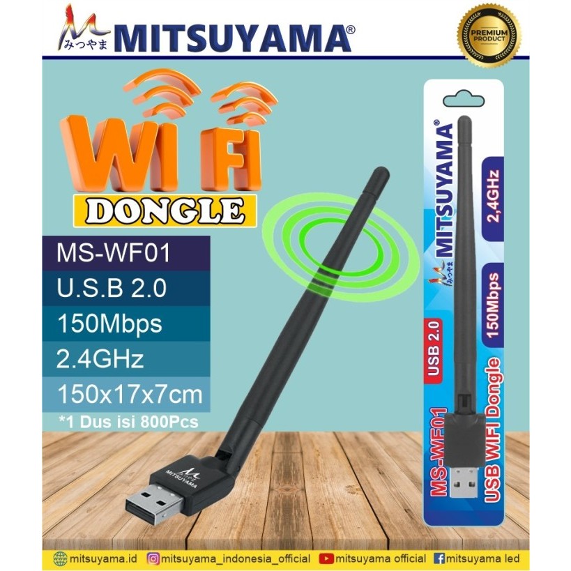Jual USB WIFI DONGLE 150 Mbps MITSUYAMA MS-WF01 DC 5V MODULE | Shopee ...